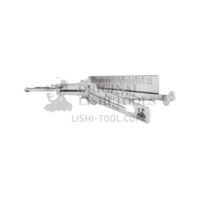 Lishi B111 2-in-1 Tool – 10-Cut Pick & Decoder for Buick Door Locks ...