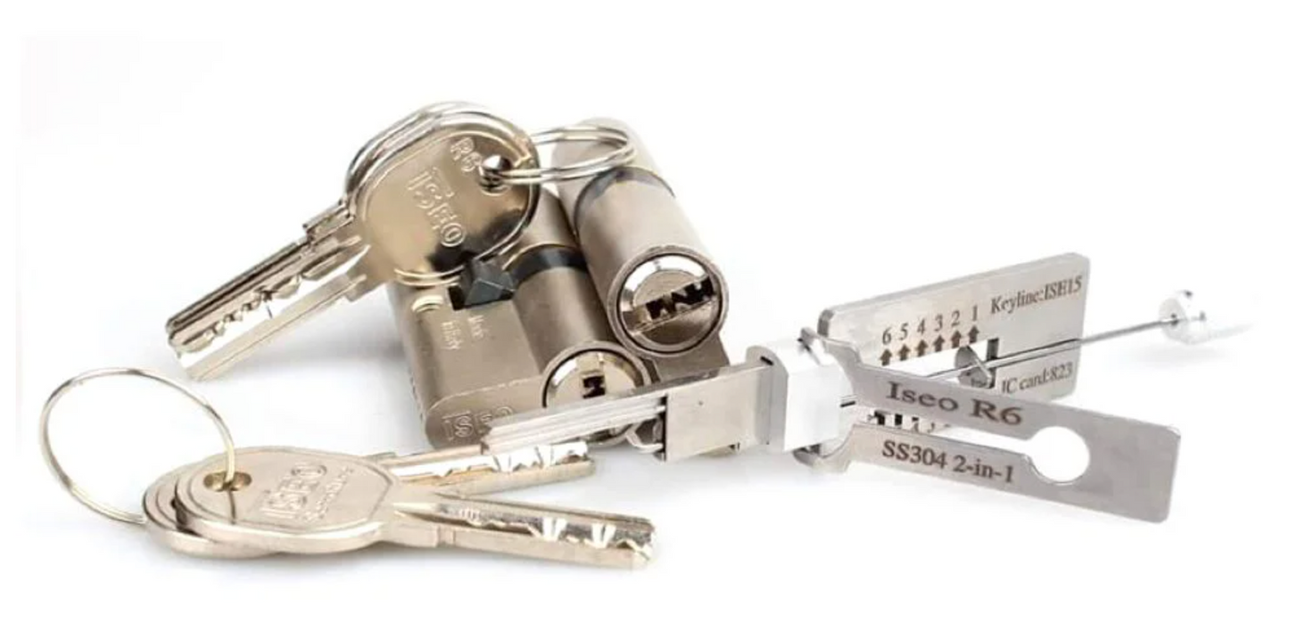 ISEO R6 (6 Pin Dimple Cylinder) – SS304 – 2-in-1 Pick & Decoder ...